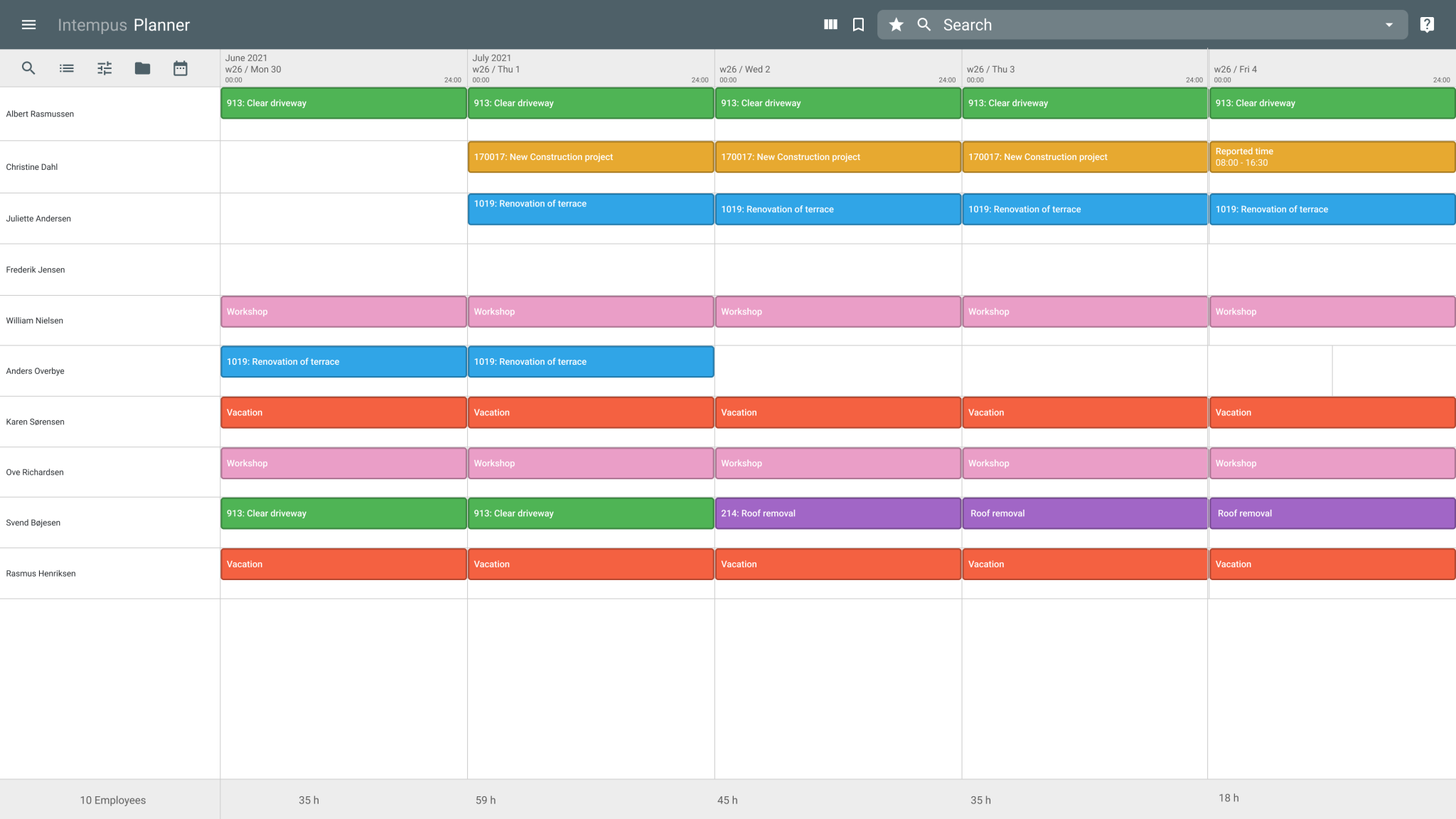 Clock in/clock out software | Quick and easy - Intempus Terminal